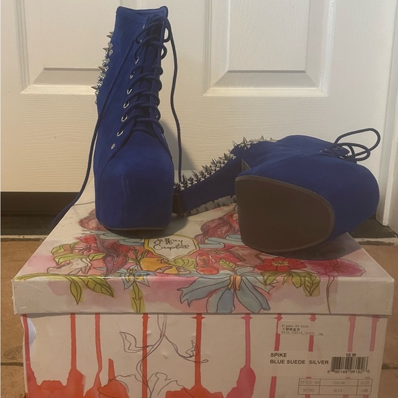 Jeffrey Campbell | Shoes | Royal Blue Jeffrey Campbell Spiked Litas ...